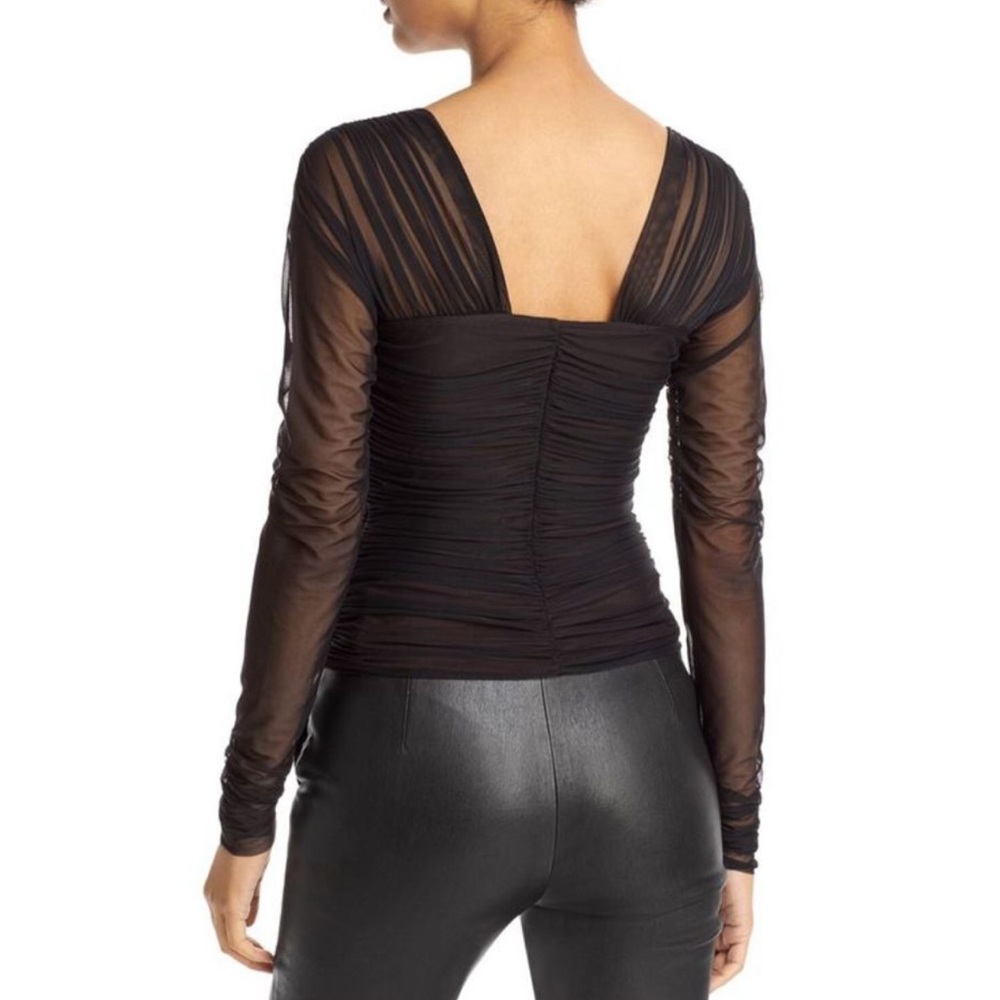 Alc Ruched Mesh Top - Gem
